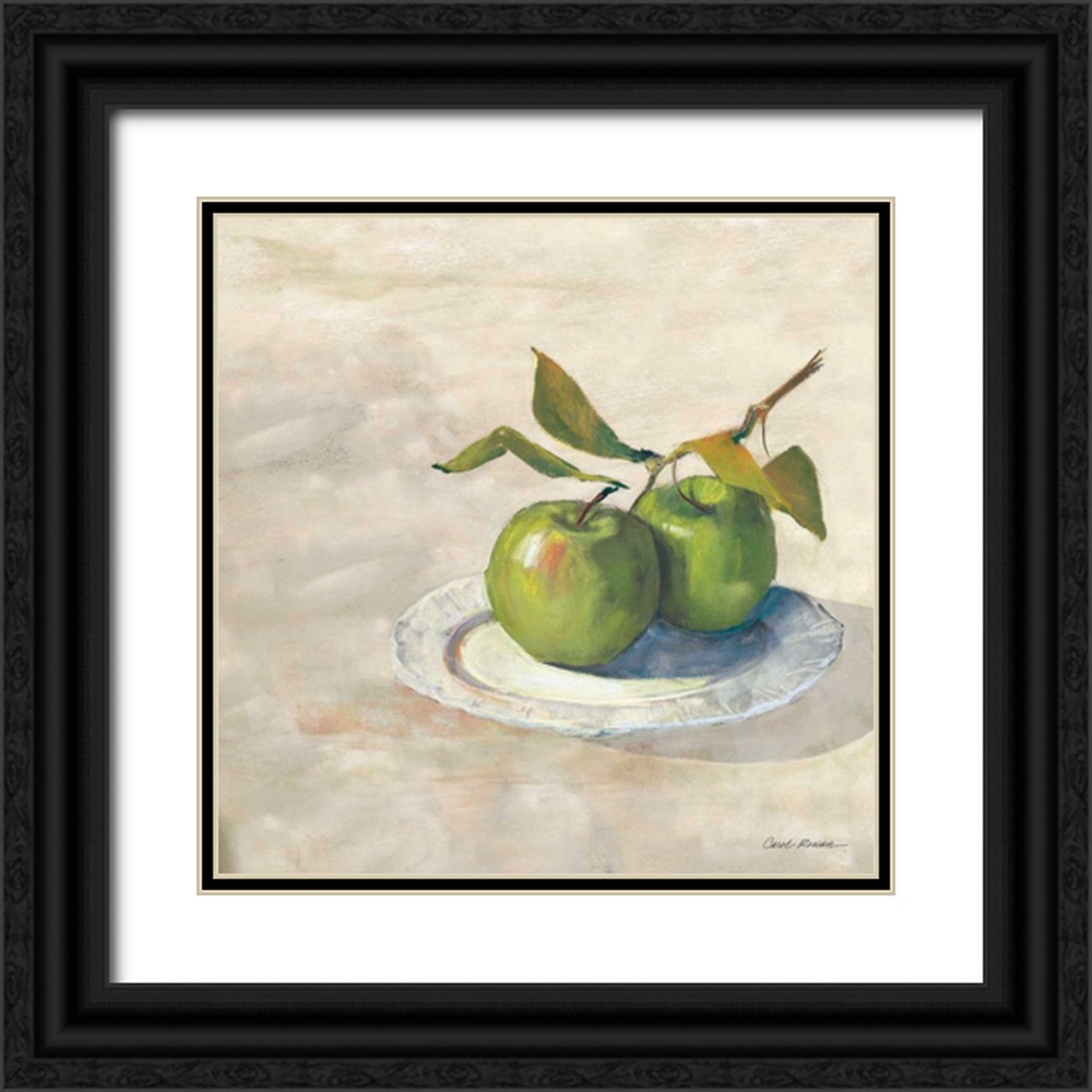 Rowan, Carol 26x26 Black Ornate Wood Framed with Double Matting Museum ...