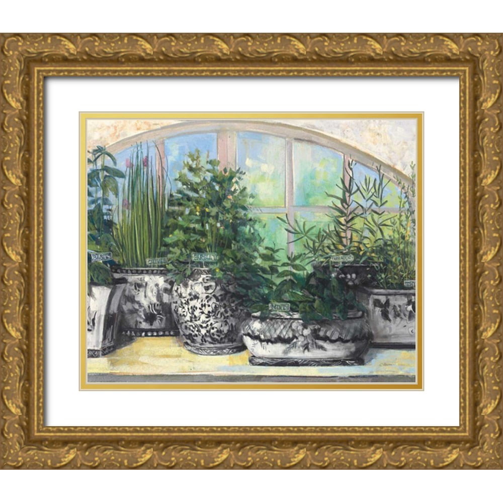 Rowan, Carol 32x26 Gold Ornate Wood Framed with Double Matting Museum ...