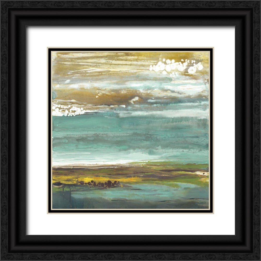Rowan, Grace 15x15 Black Ornate Wood Framed with Double Matting Museum ...