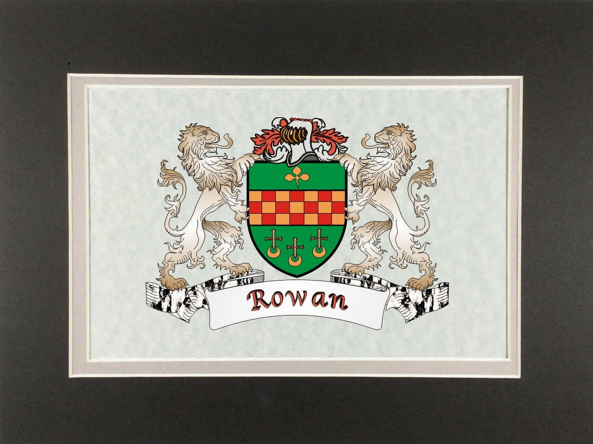 Rowan Irish Coat of Arms Print - Frameable 9" x 12" - Walmart.com