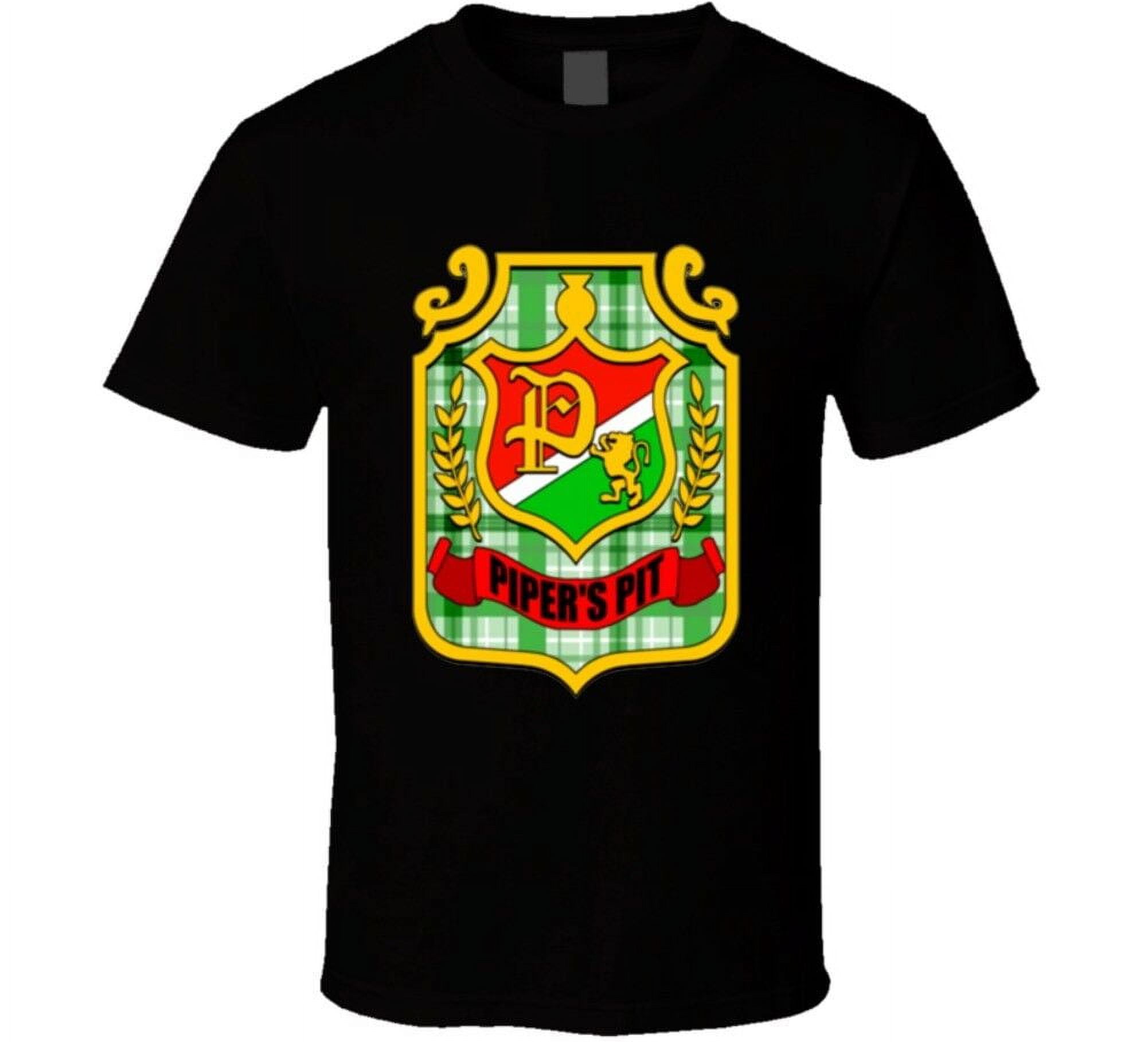 Rowdy Roddy Piper Piper's Pit Logo Wrestling T Shirt - Walmart.com