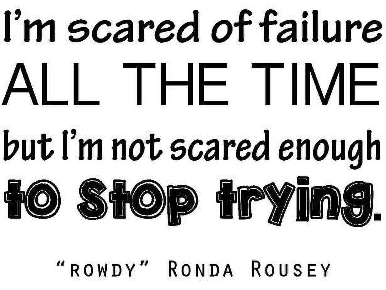 Rowdy Vinyl Wall Decal - UFC Ronda Rousey Quote / Bedroom Decor ...