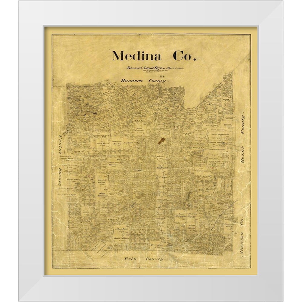 Rowe 20x23 White Modern Wood Framed Museum Art Print Titled - Medina ...