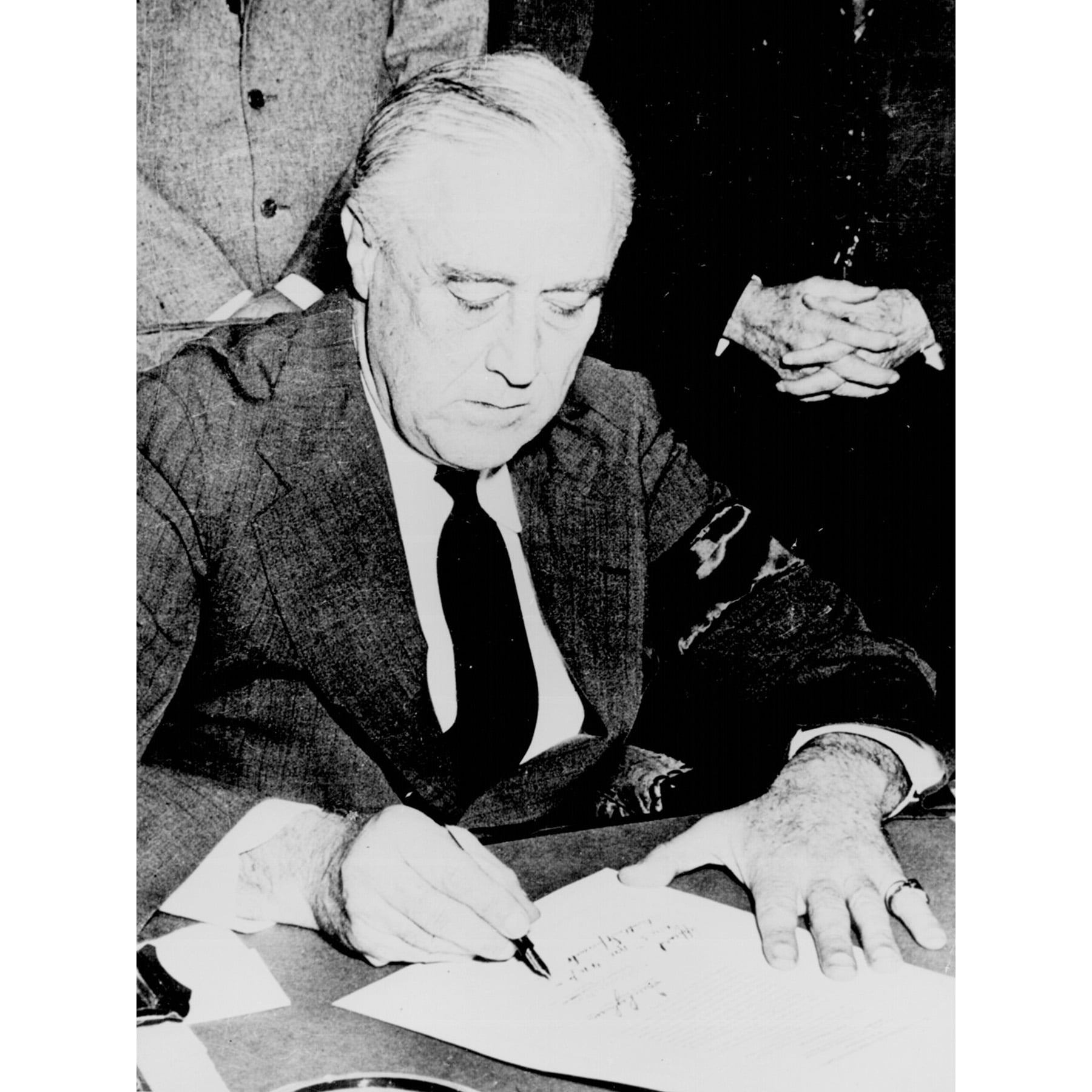 Rowe War WWII USA Roosevelt Declaration Japan Photo Extra Large XL Wall ...