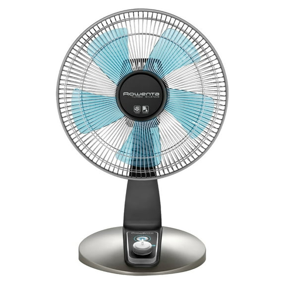 Rowenta 12" Turbo Silence Table 4-Speed Fan, Model #VU2531, Gray ...