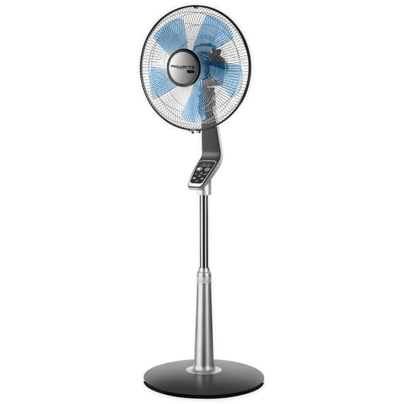 Rowenta VU5670 16-Inch Turbo Silence Pedestal Floor Fan with 5 Speeds ...