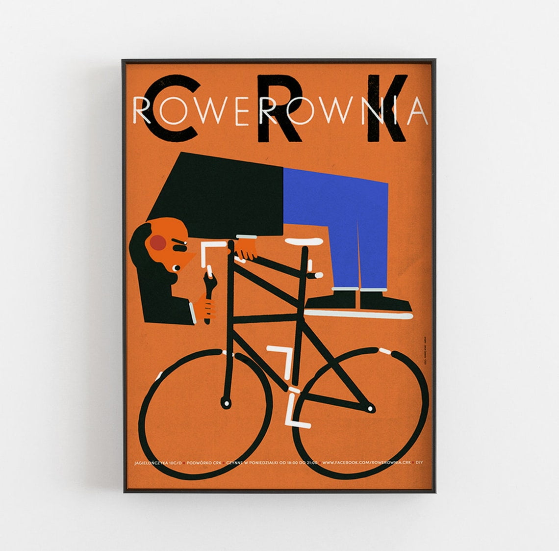 Rowerownia Crk, Fix The Bike Diy, Original Polish Poster, Art, Rower ...