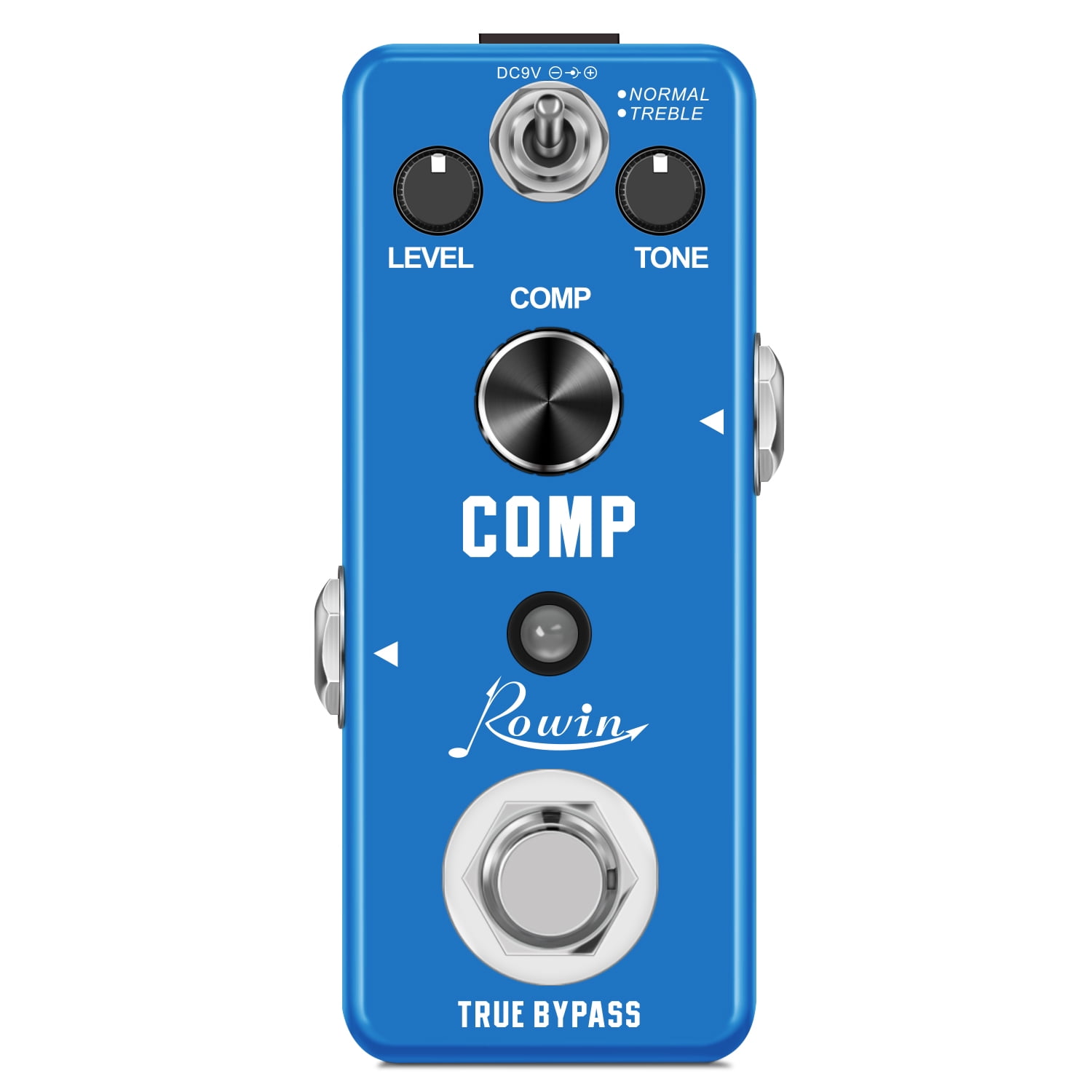 Rowin Compression Guitar Pedal with TREBLE AND NORMAL MODES Compressor ...