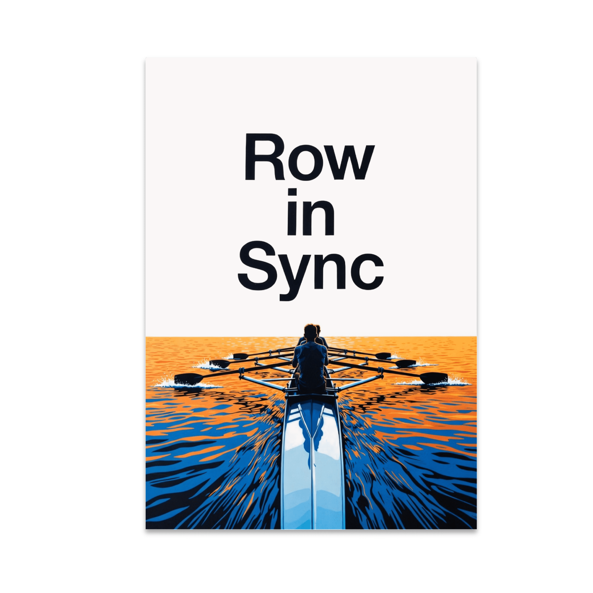 Rowing Crew Endurance Art - Rowing Enthusiast - 13x19 Poster Print ...
