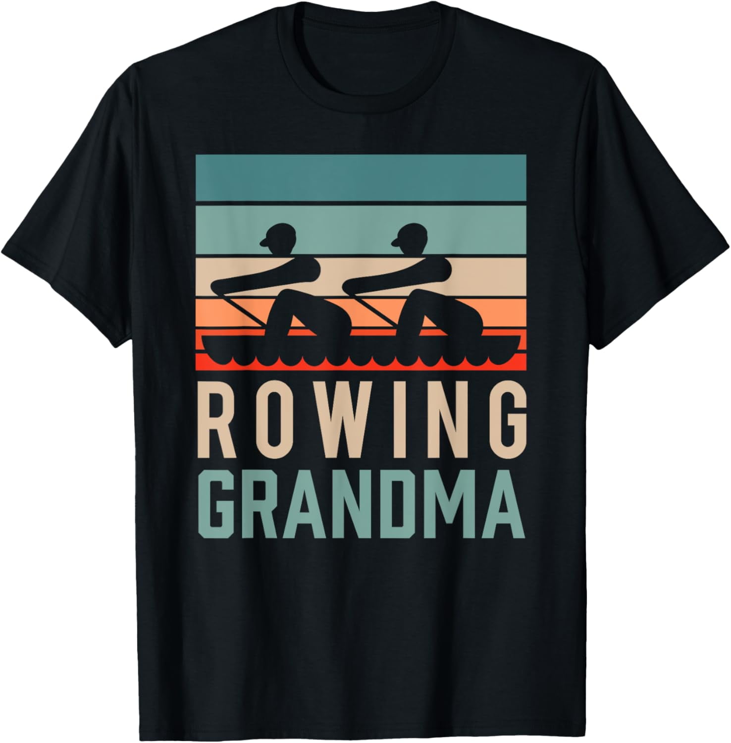 Rowing Grandma Hobby Rower Row Rowers Grandmother Nan Granny T-Shirt ...
