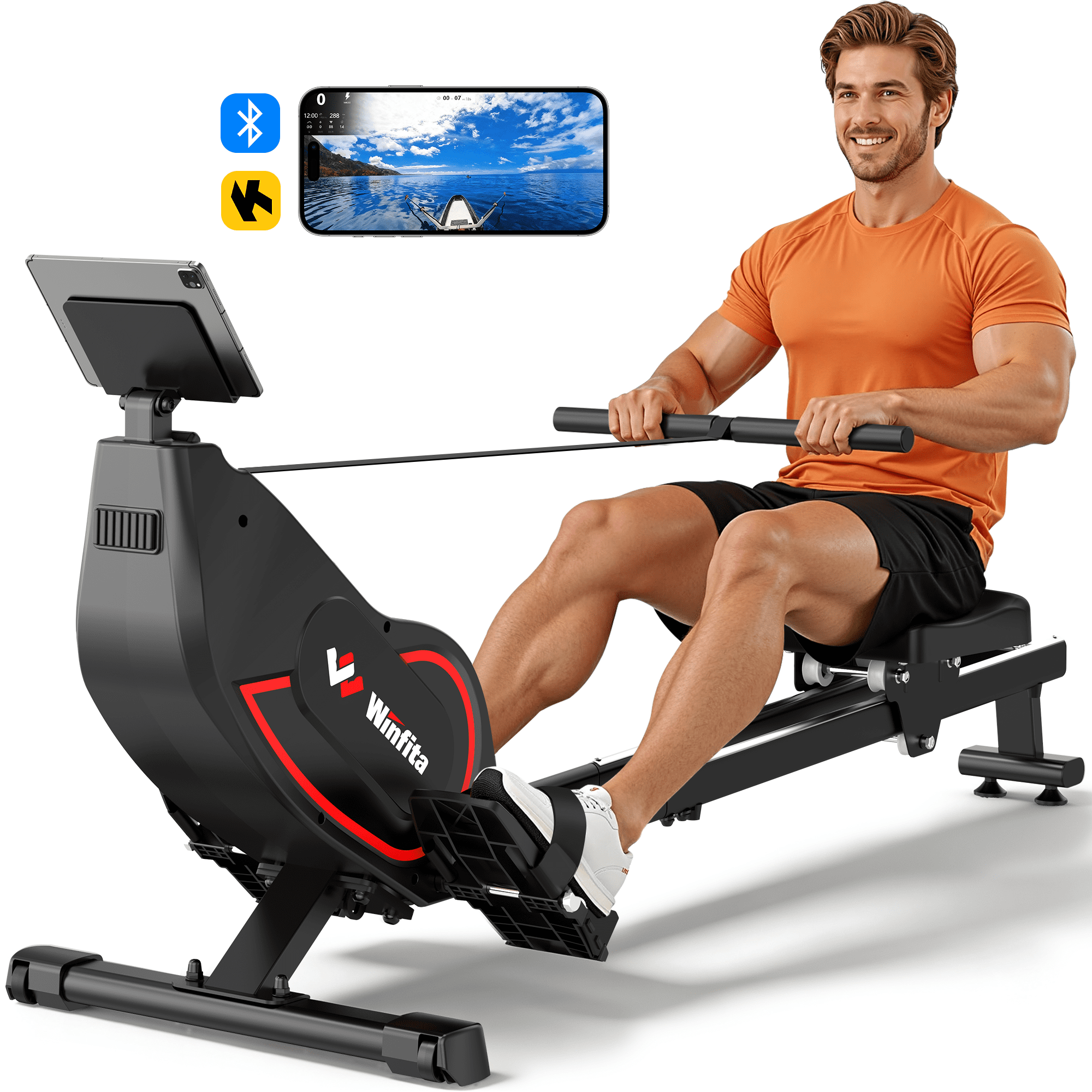 Rowing Machines for Home, 32-Level Adjustable Resistance, Magnetic ...