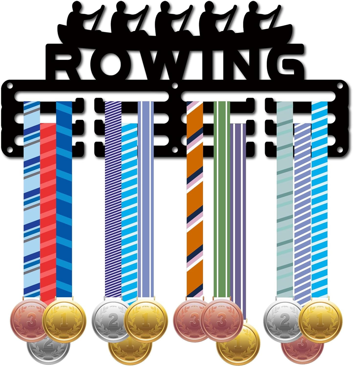 Rowing Medal Holder Medal Hangers Medal Rack Display Sports Metal ...
