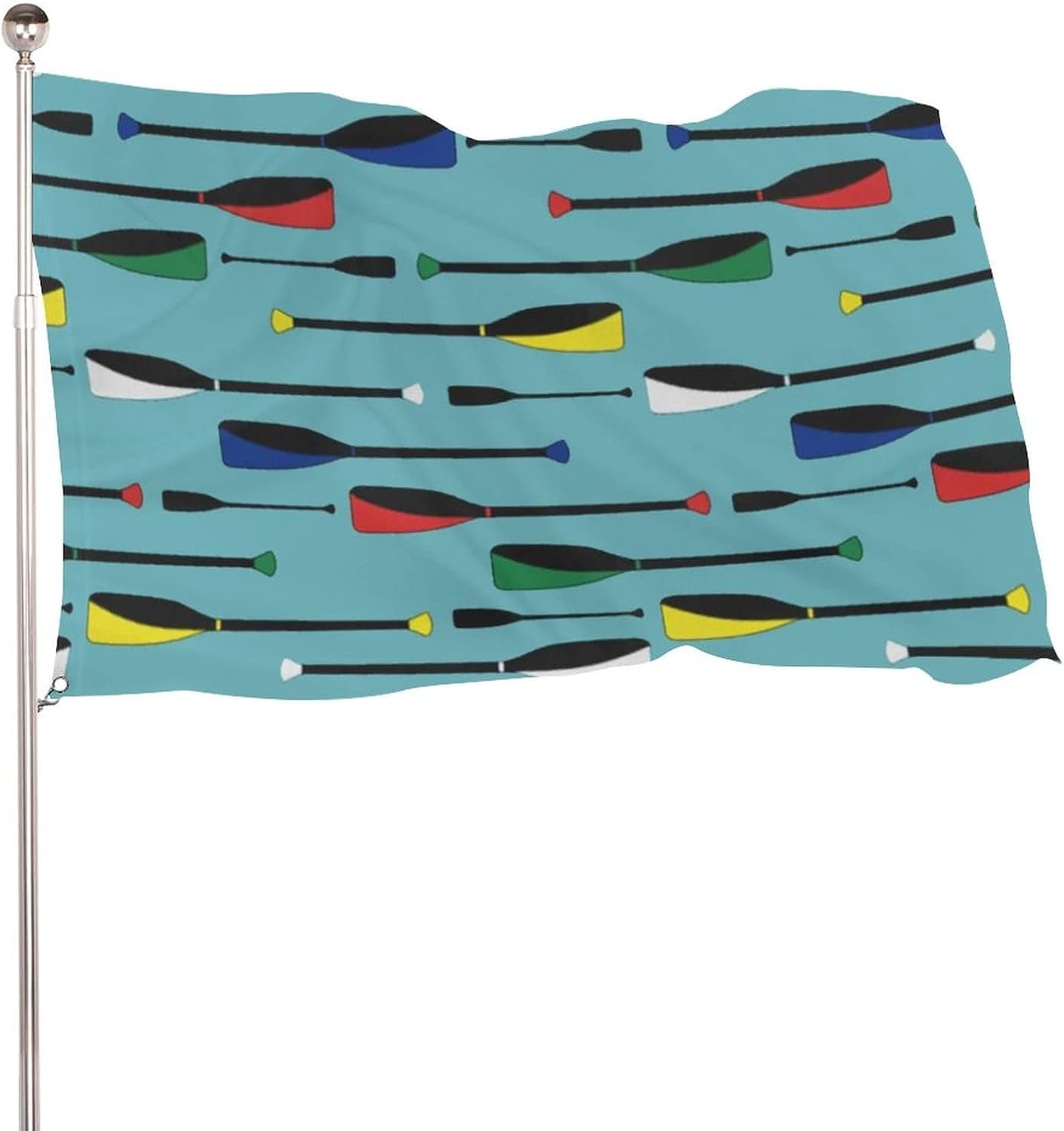 Rowing Rowing in Water Flag 3x5 ft 3x5 ft Fade Resistant with 2 ...