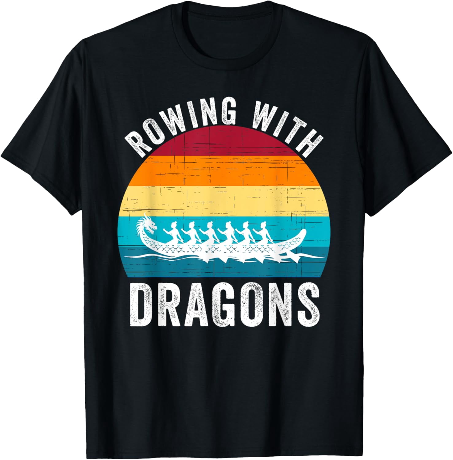 Rowing With Dragons, Dragon Boat Festival Dragonboat Racing T-Shirtmen ...