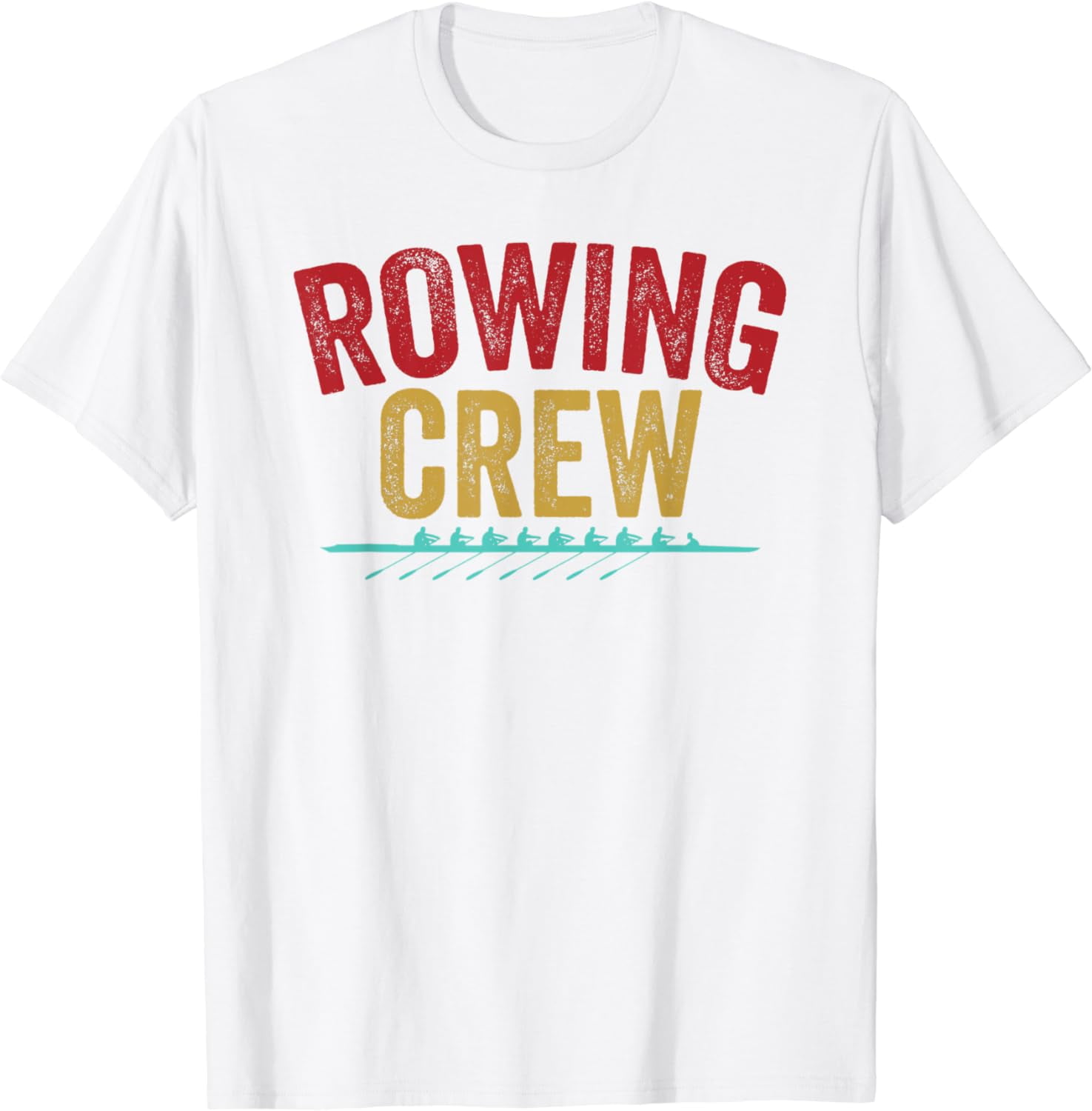 Rowing crew - fan rower vintage graphic rowing team T-Shirt - Walmart.com