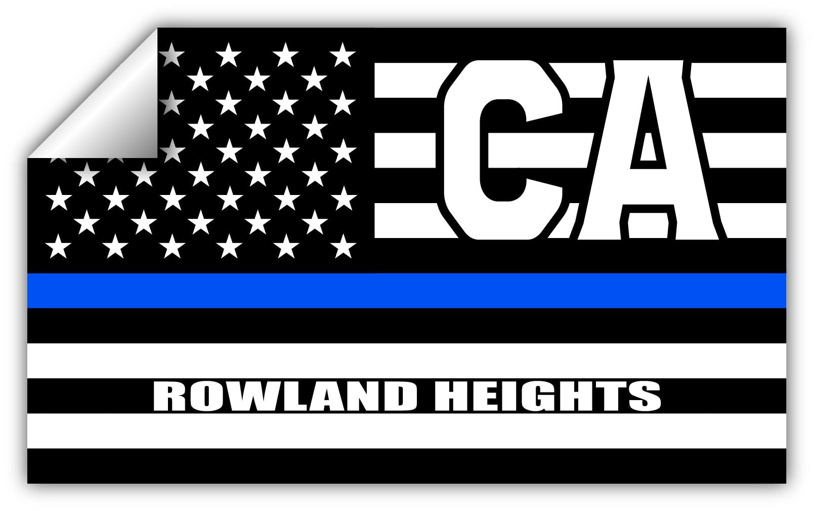 Rowland Heights CA California Los Angeles County Thin Blue Line ...