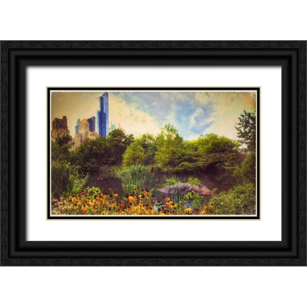 Rowland, Joseph 18x12 Black Ornate Wood Framed with Double Matting ...