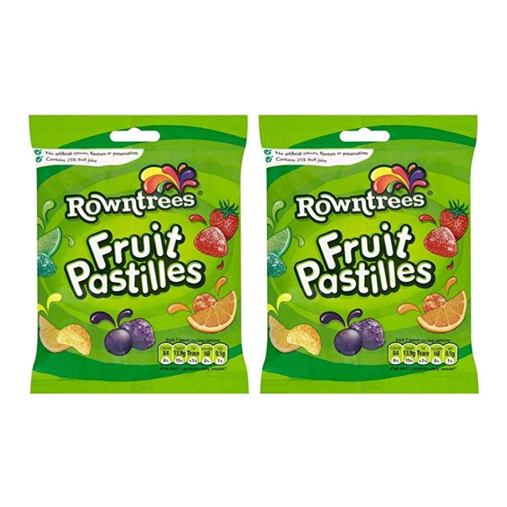 Rowntrees Fruit Pastilles Bag 143g (Pack of 2) - Walmart.com