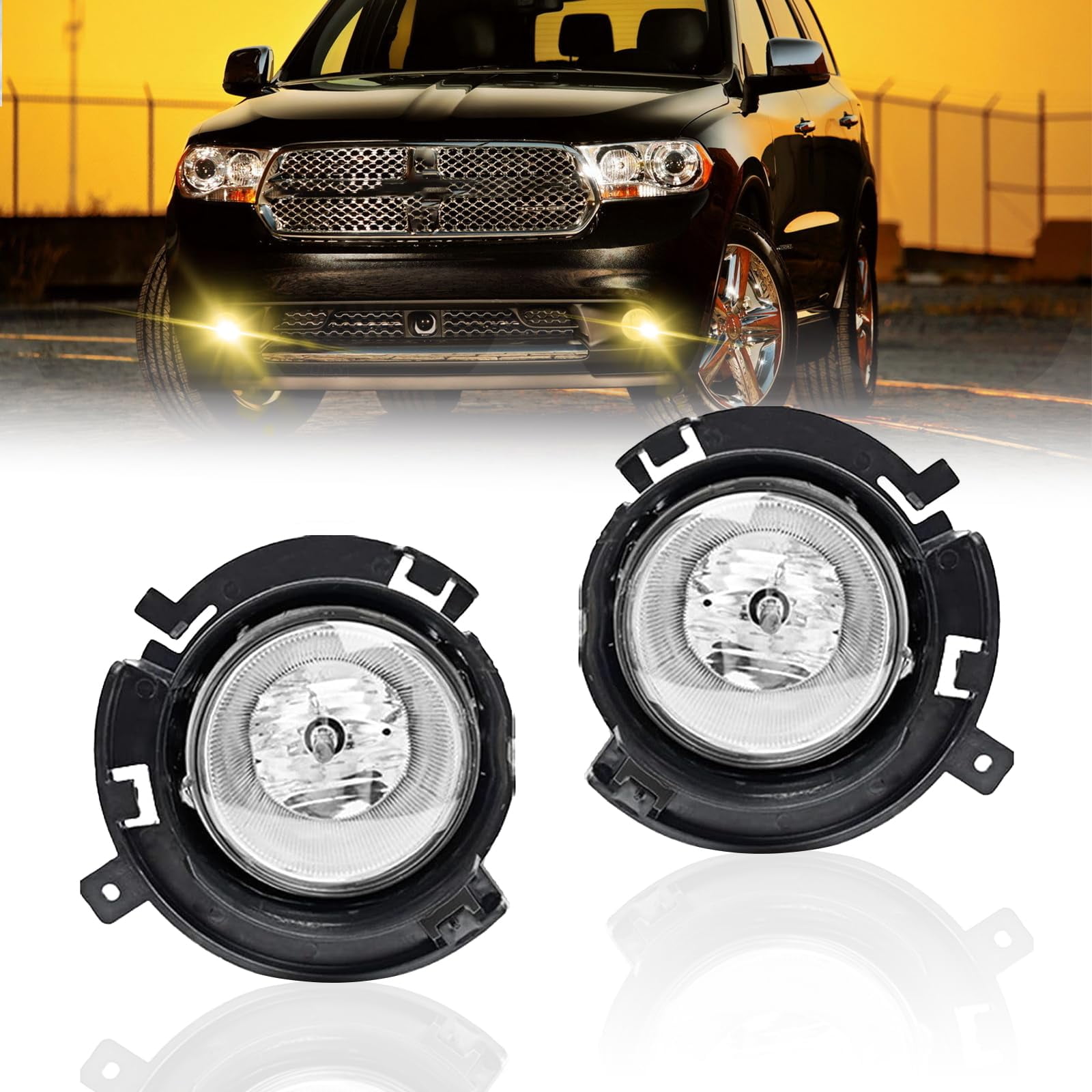 Rowxroad Fog Lights Compatible CM31 with 2011 2012 2013 Dodge Durango ...