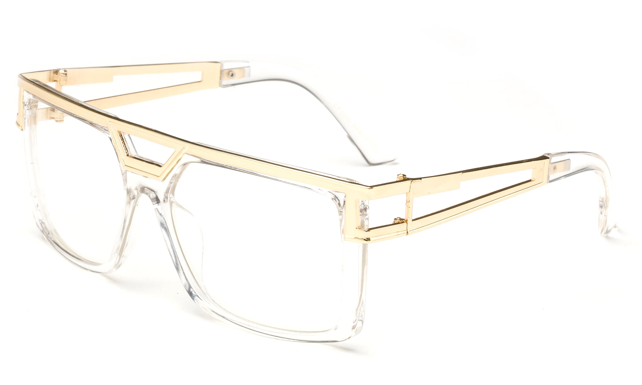 "Rox" Thick Frame Rapper 80's 90's Retro Design High Quality Clear Lens ...