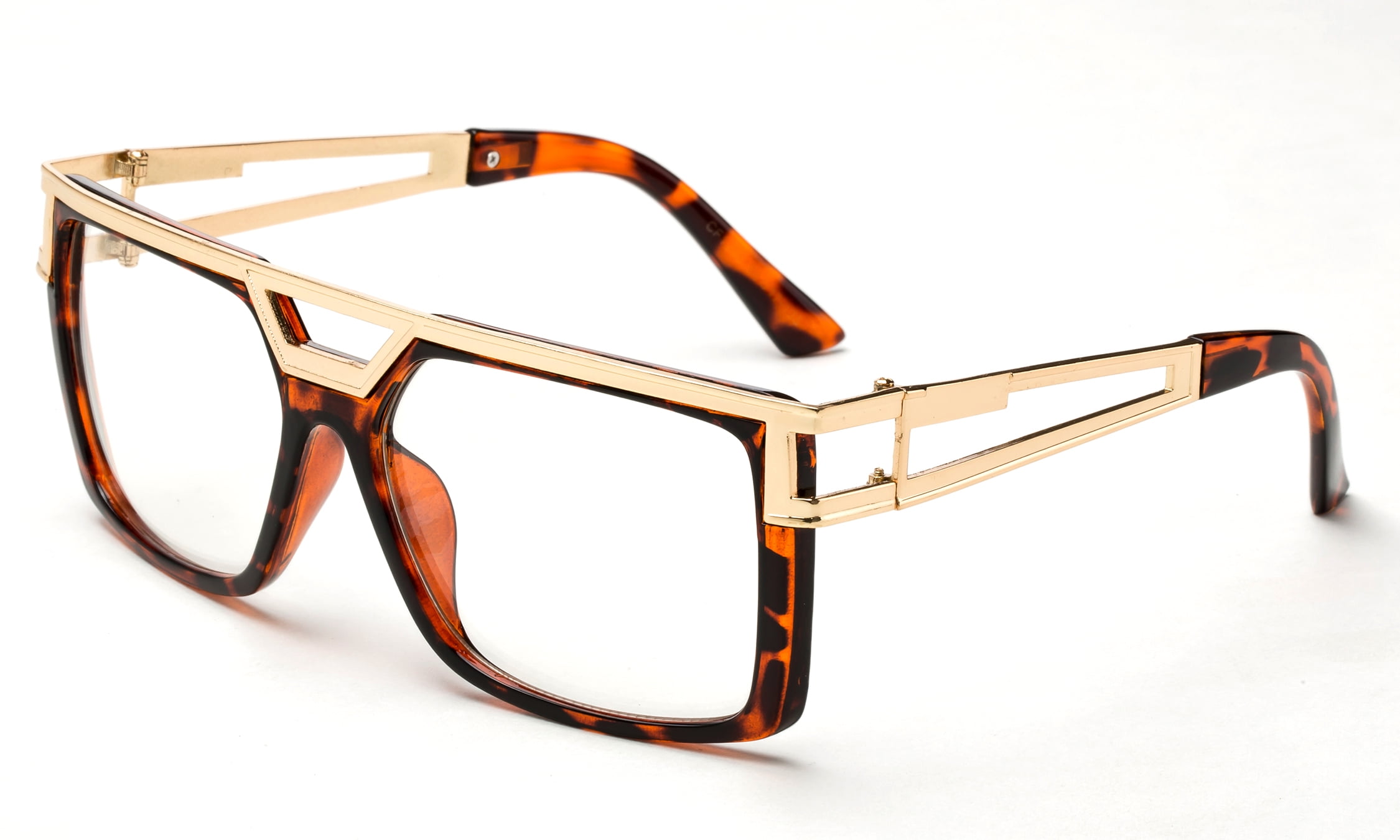 "Rox" Thick Frame Rapper 80's 90's Retro Design High Quality Clear Lens ...