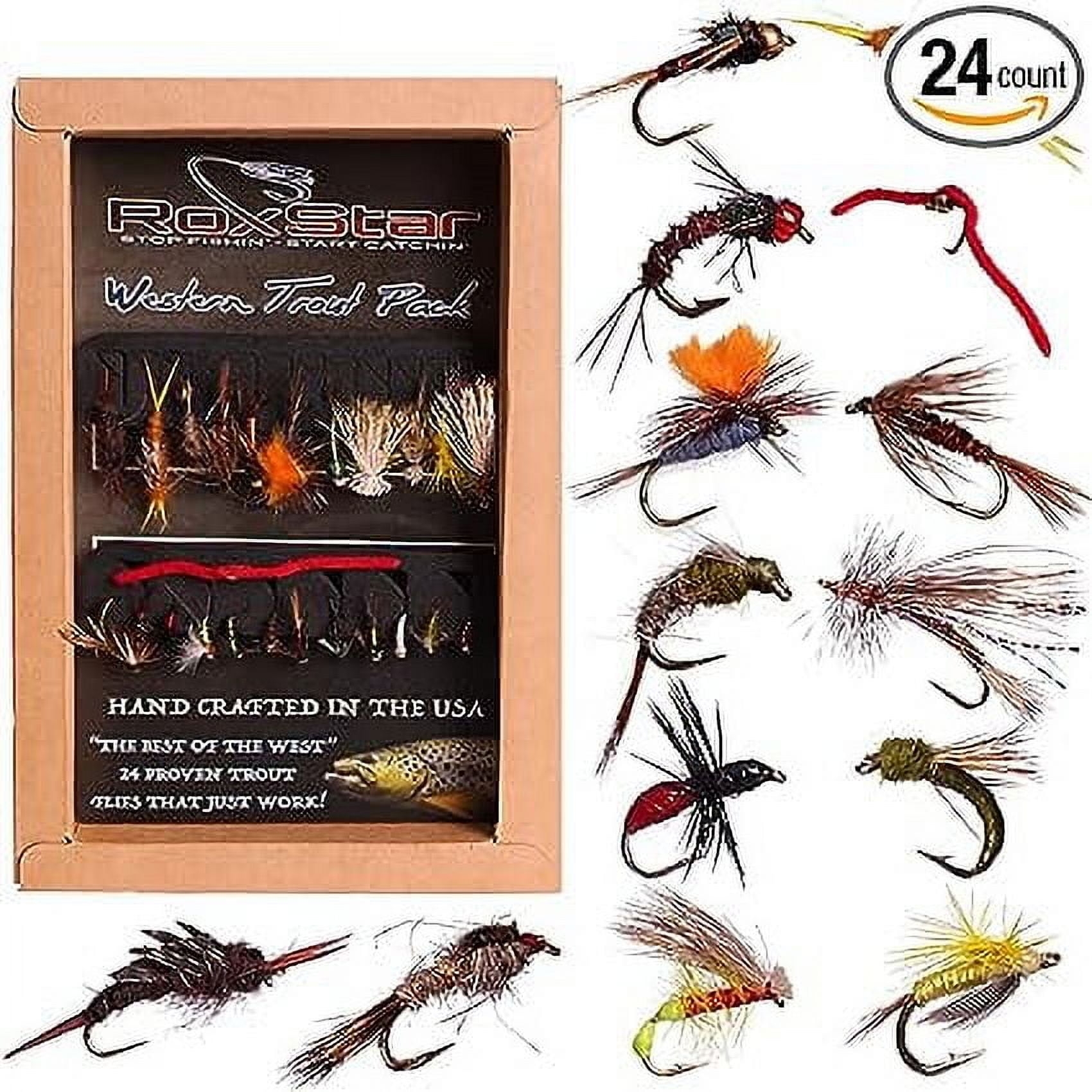 RoxStar Hand Tied USA Western Trout Fly Assortment | Dry Set | 24 Pack ...