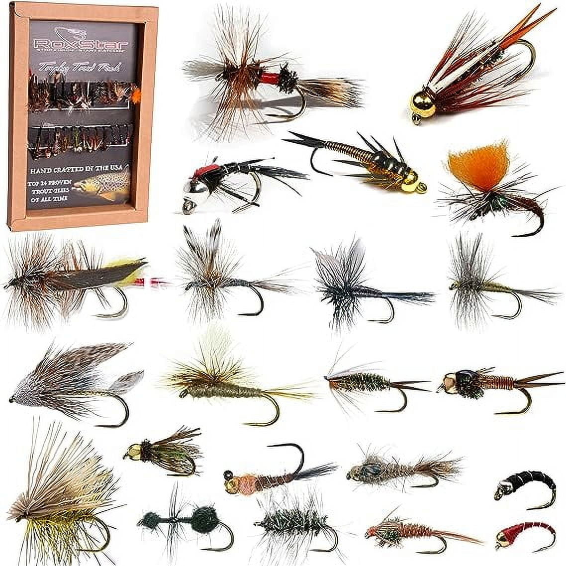 RoxStar Fly Shop | Barbless Trophy Trout Fly Assortment 24pk | Wet ...