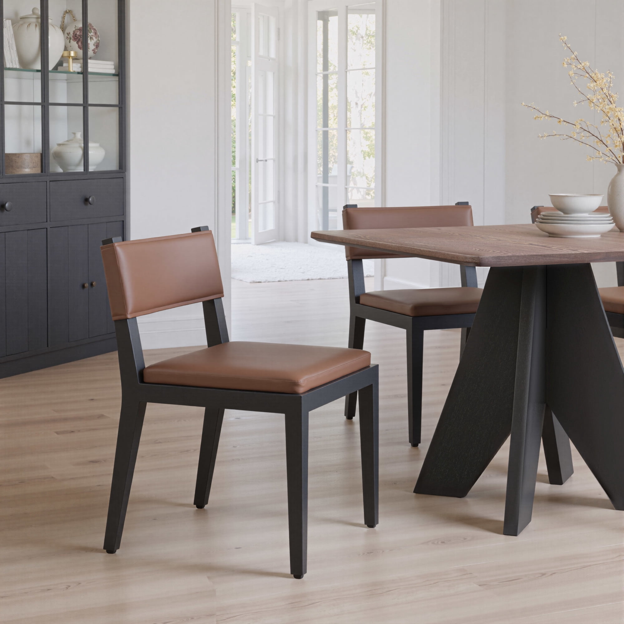 Roxas Dining Chair Brown Dining Chair, Modern Style, Plush and durable ...