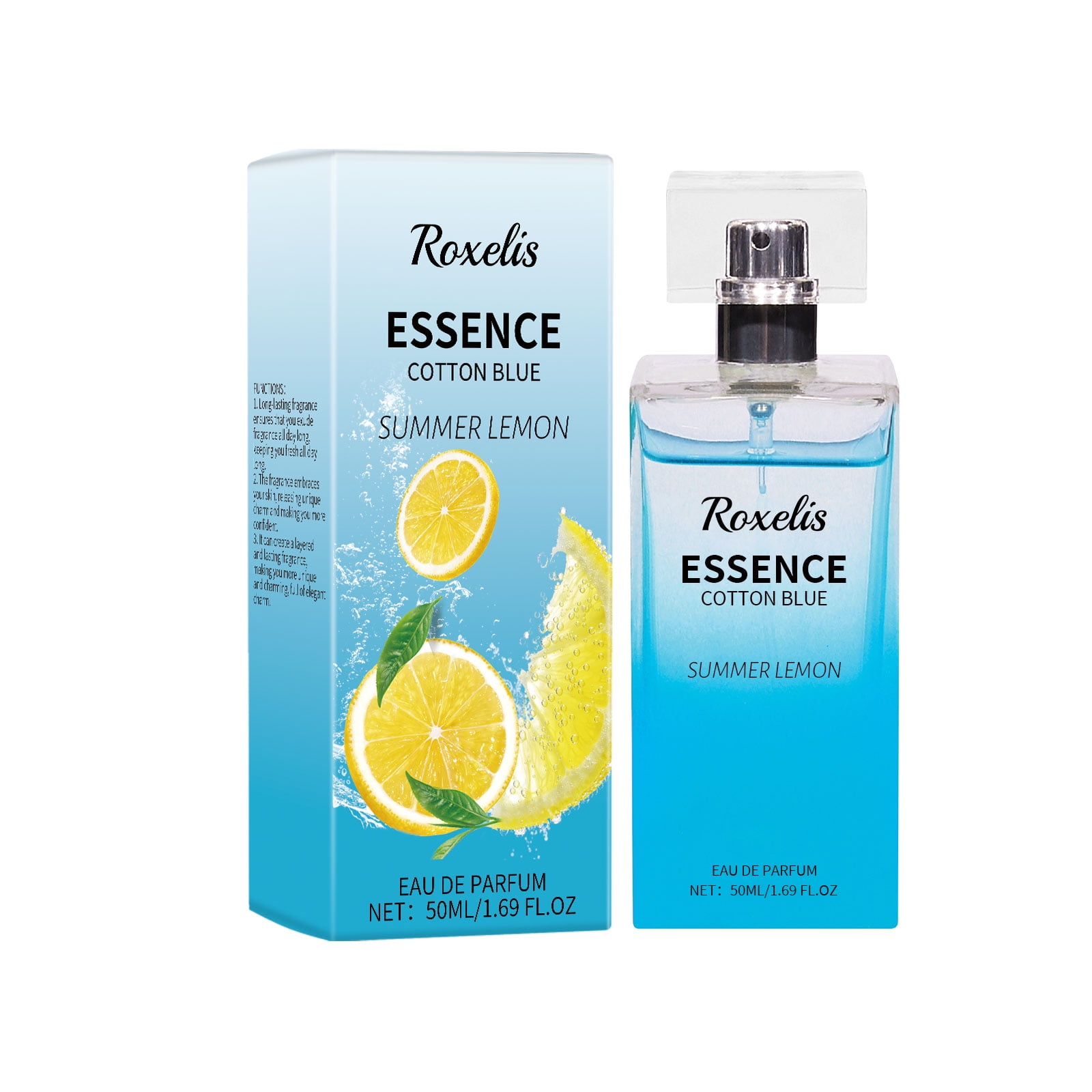Roxelis Summer Lemon Perfume Natural Fresh Lasting Bergamot Vibrant ...