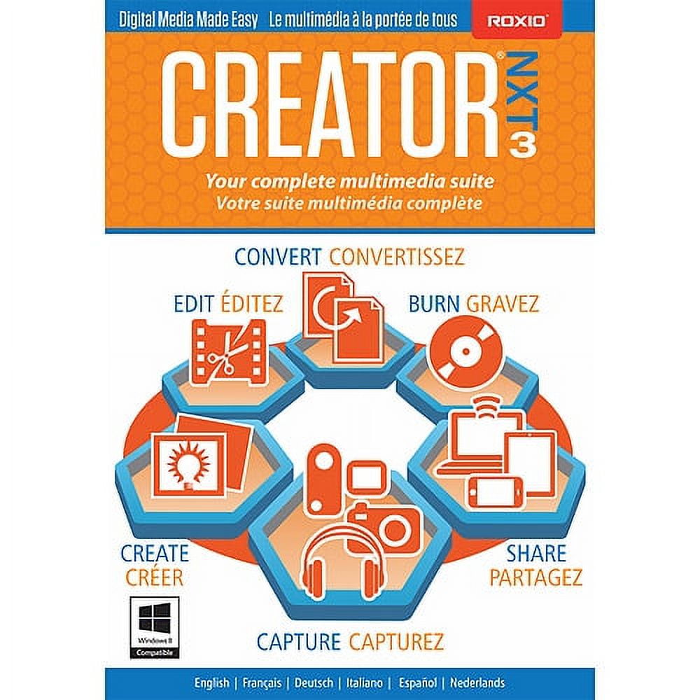 Roxio RCRNXT3MLRT Creator Nxt 3 Ml (Digital Code) - Walmart.com