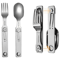 Roxon C2 2 in 1 Camping Utensils Detachable Cutlery Folding Fork Spoon ...