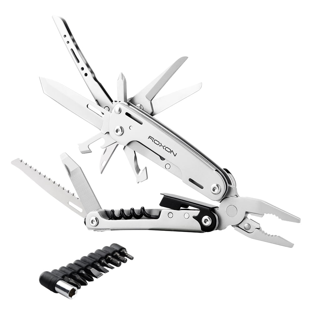 Roxon S801 Storm Multitool Pliers with Lockable Saw Blade, Compact ...