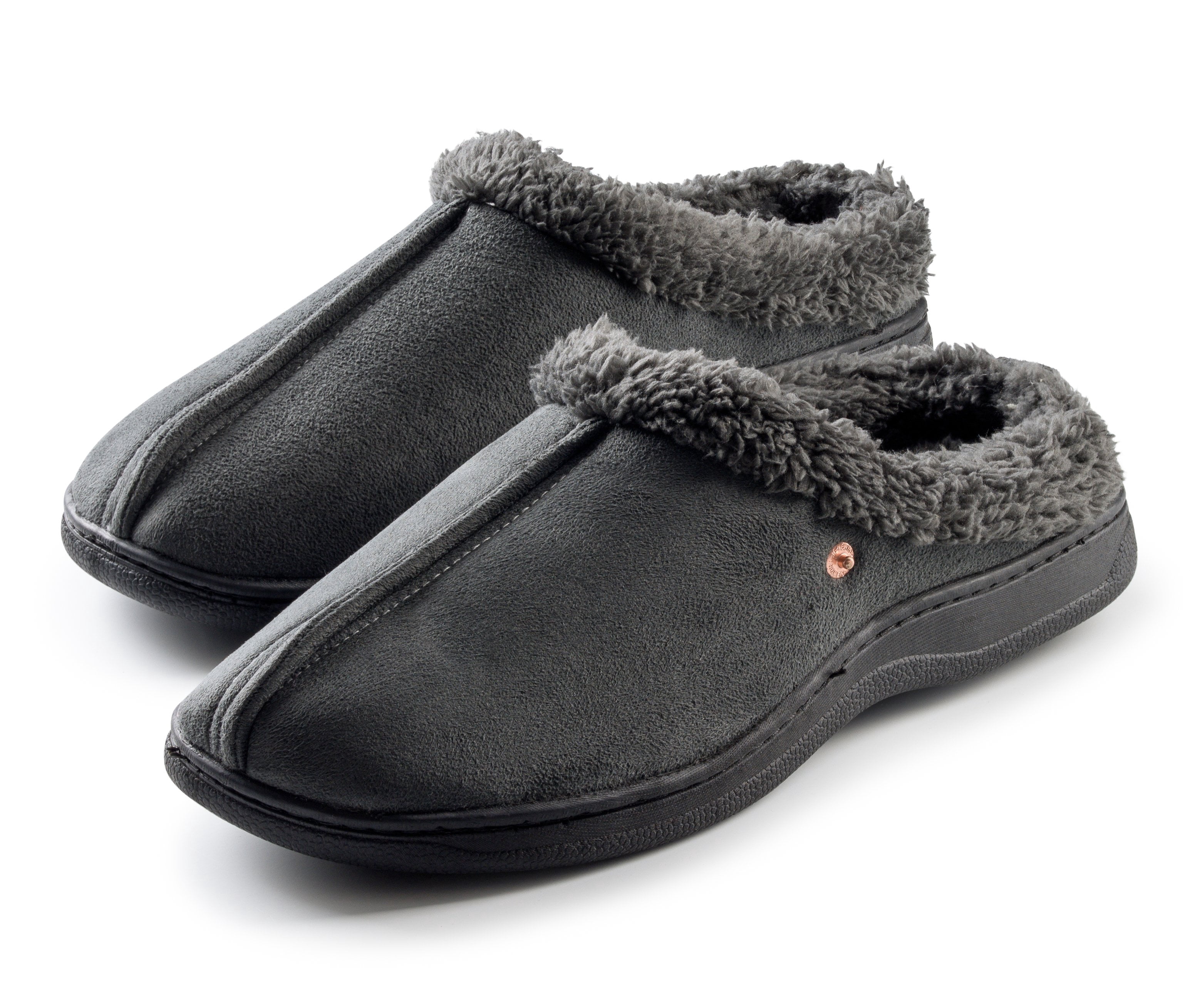 Roxoni Men's Classic Ultra Comfy Clog Slippers, Rubber Sole, -sizes 7 ...