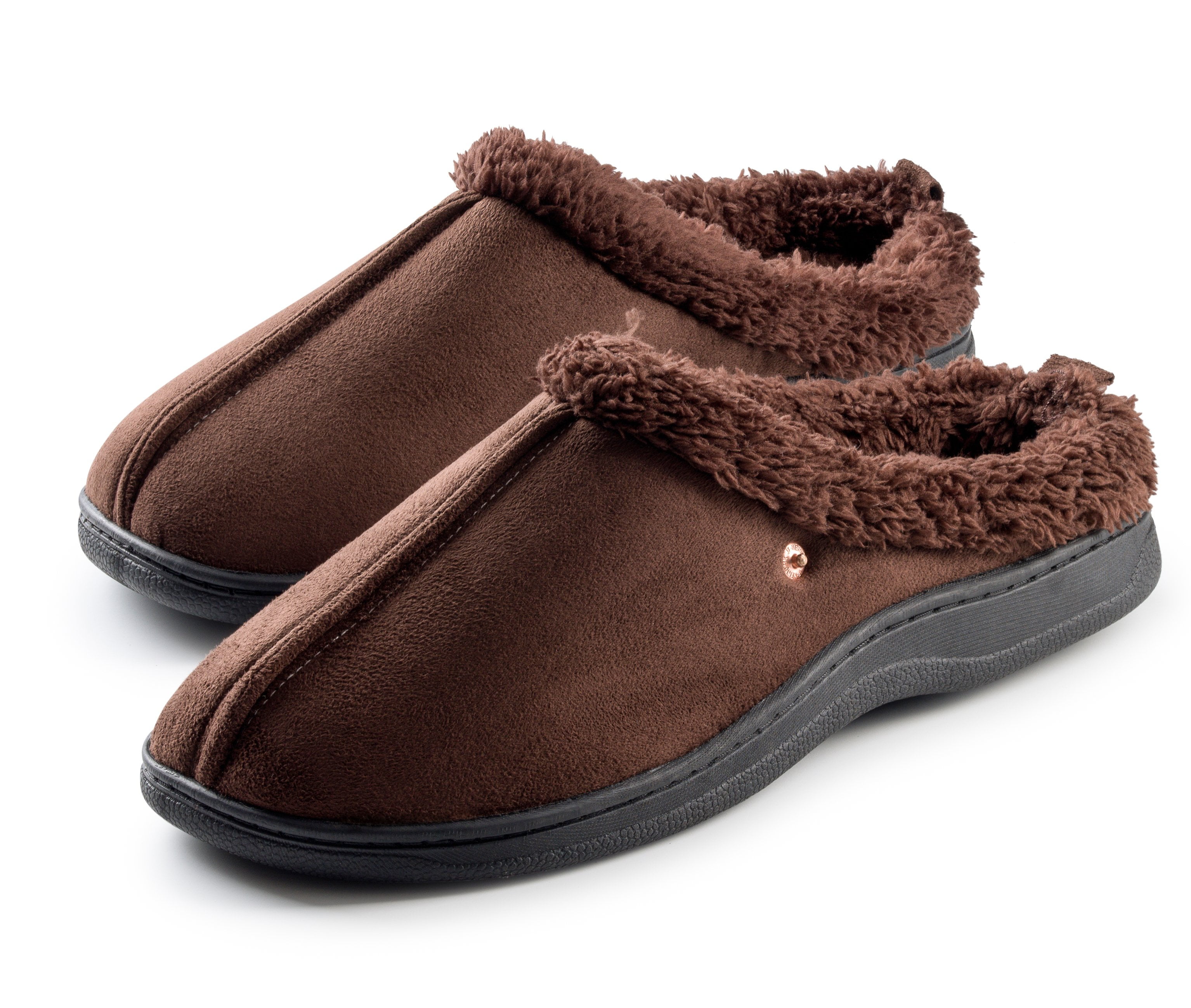 Roxoni Men's Classic Ultra Comfy Clog Slippers, Rubber Sole, -sizes 7 ...