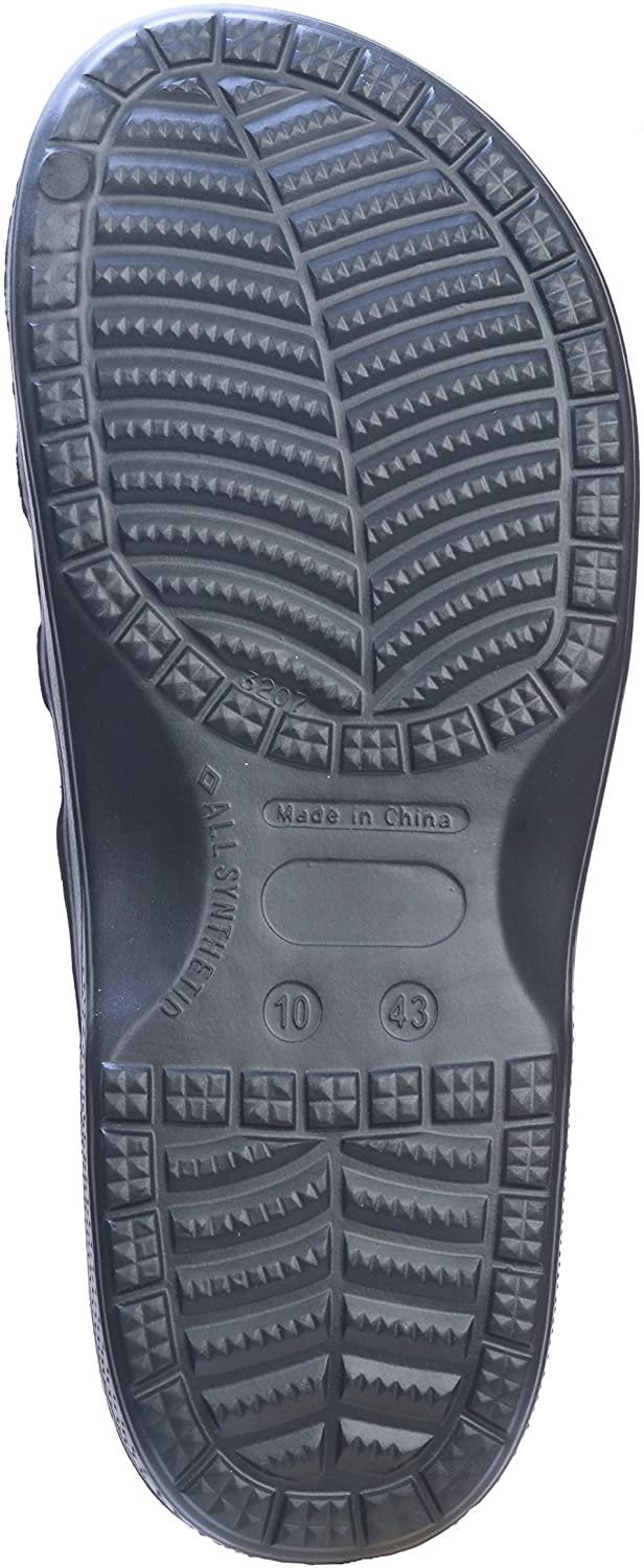 Roxoni Slide Sandals for Men Open Toe Slip-On Waterproof Rubber for ...