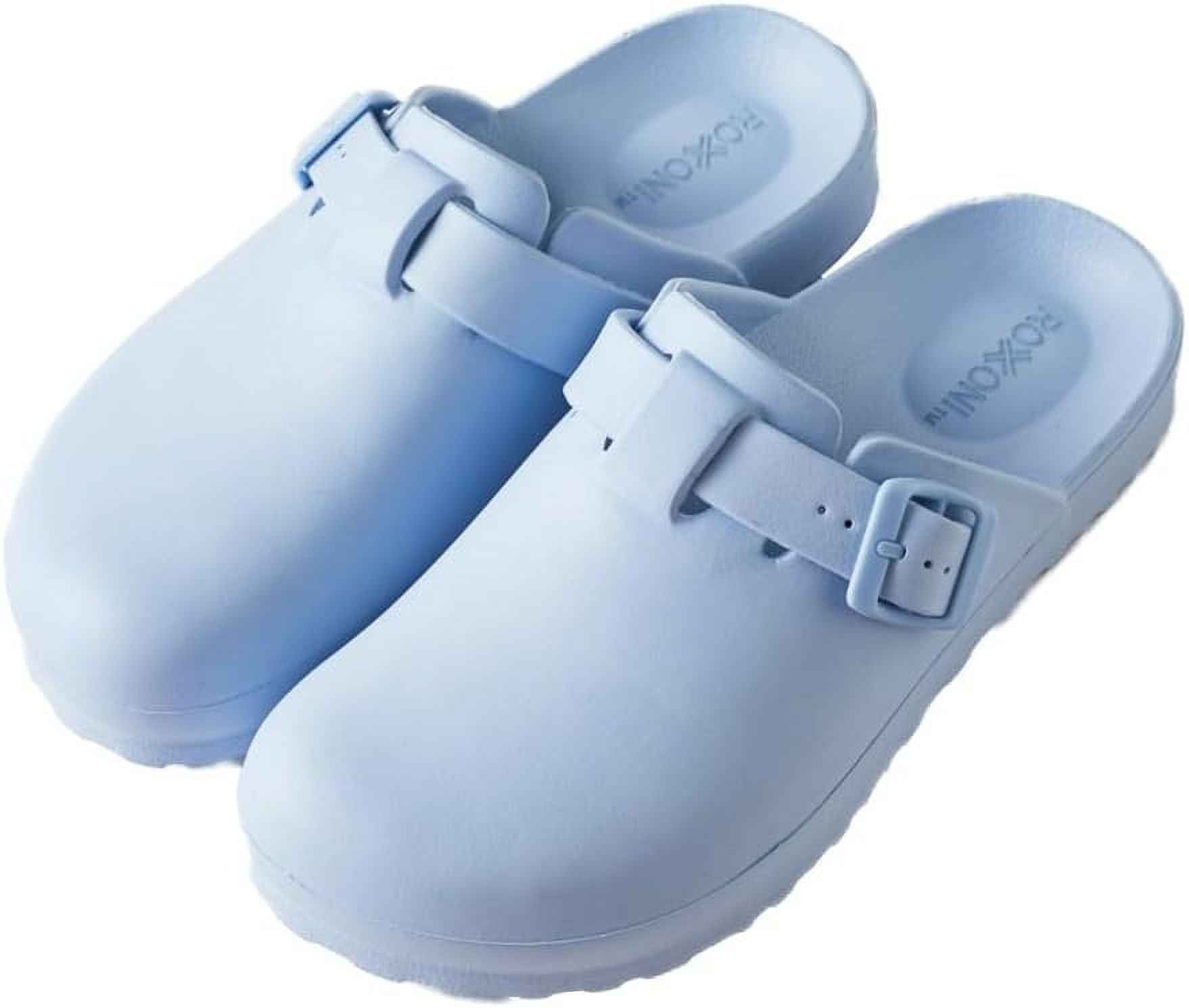 Roxoni Women's Clogs with Adjustable Buckle, Antislip Sole, Mules ...