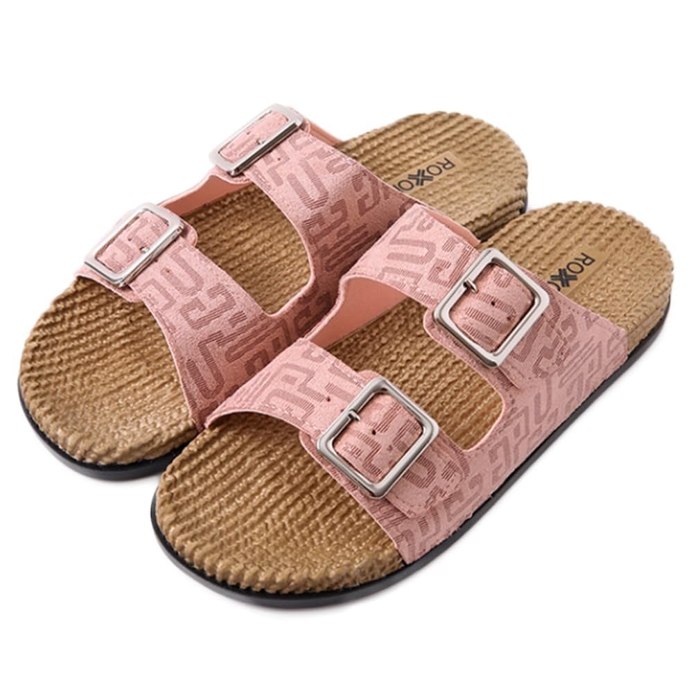Roxoni Women's Fashion Double Buckle Indoor/Outdoor Sandal - Walmart.com