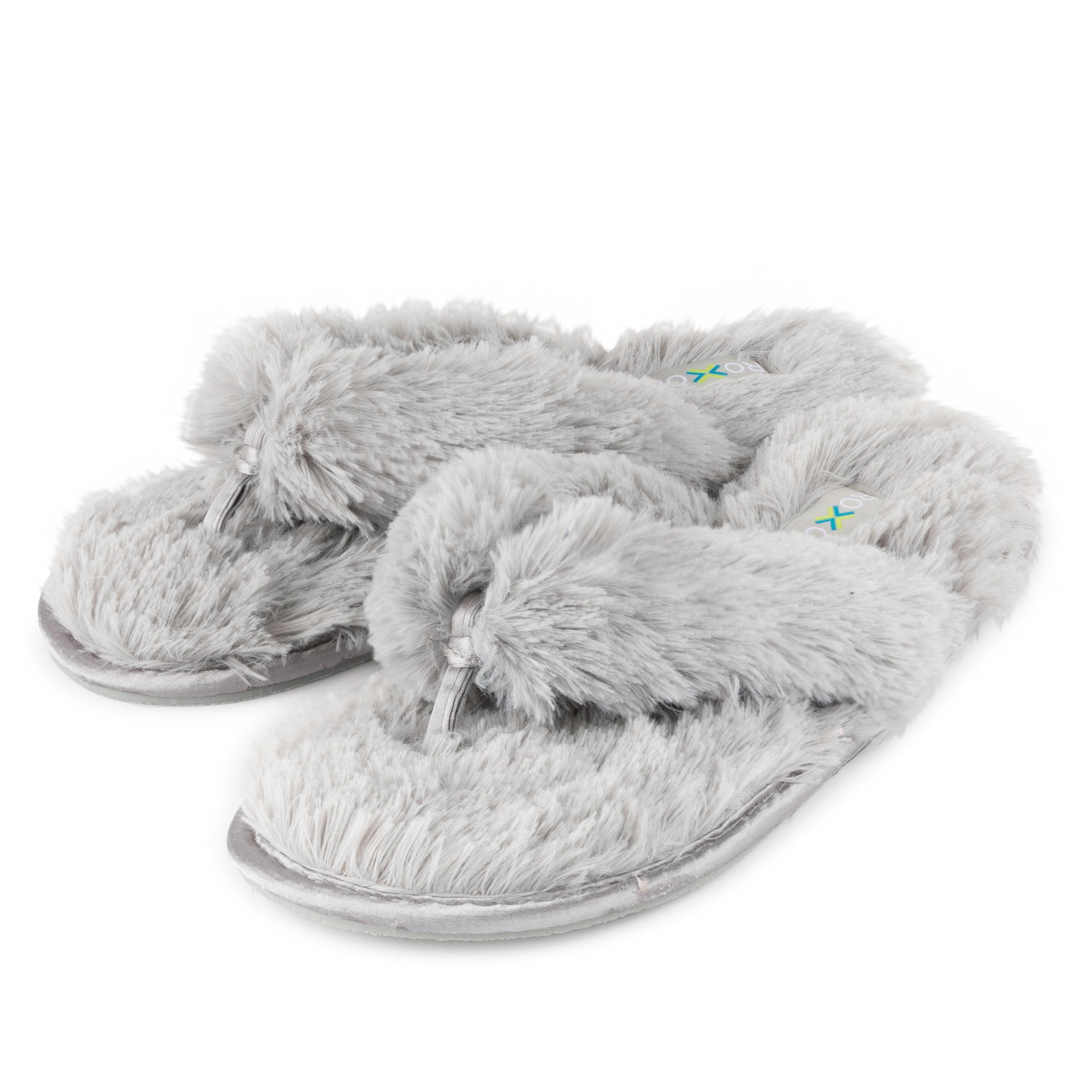 Roxoni Women's Plush Faux Fur Flip Flops, 4 colors -sizes 6 to 11.5 ...