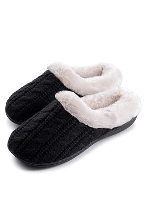 Knit Cable Slippers