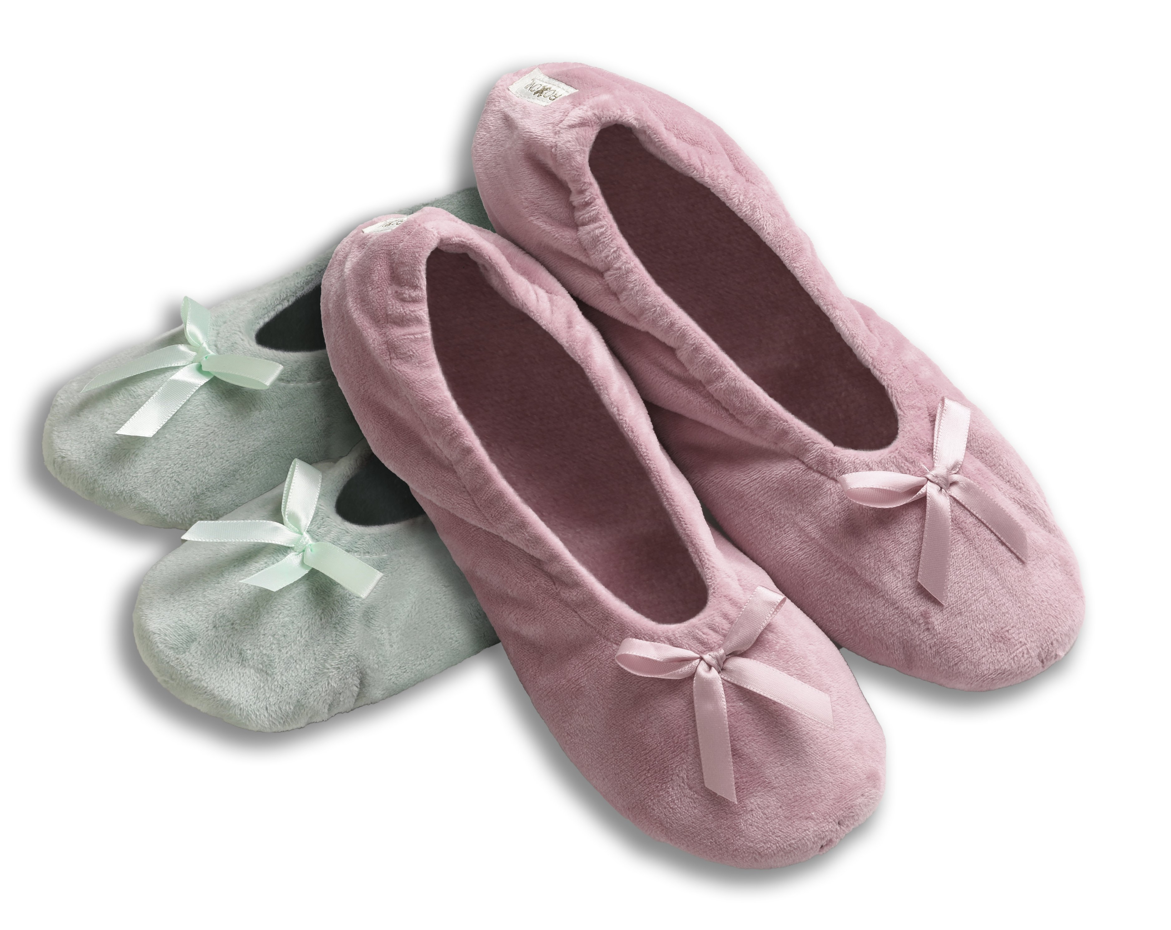 MUK LUKS Women's Ballerina Slipper Socks - Walmart.com