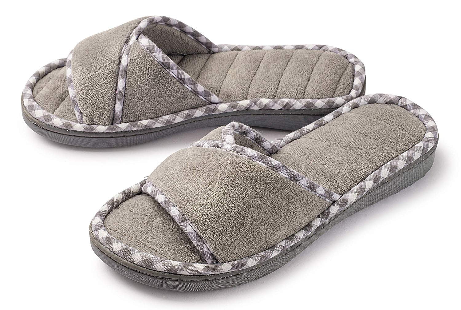 Roxoni Womens Fashion House Slippers Open Toe US Women Sizes 6 to 11 ...