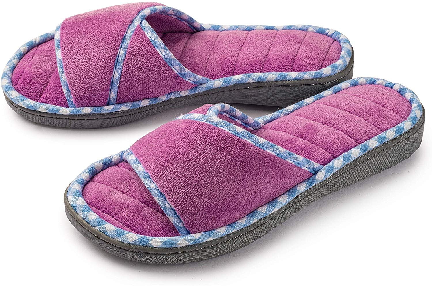 Roxoni Womens Fashion House Slippers Open Toe US Women Sizes 6 to 11 ...