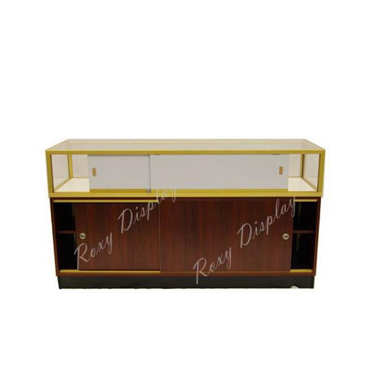 Roxy Display SC-JD6C 70 in. Cherry Jewelry Display Case - Walmart.com