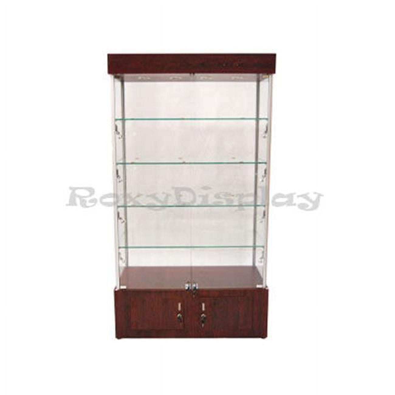 Roxy Display SC-WL40BK 73 in. Tower Rectangular Display Showcase, Black ...