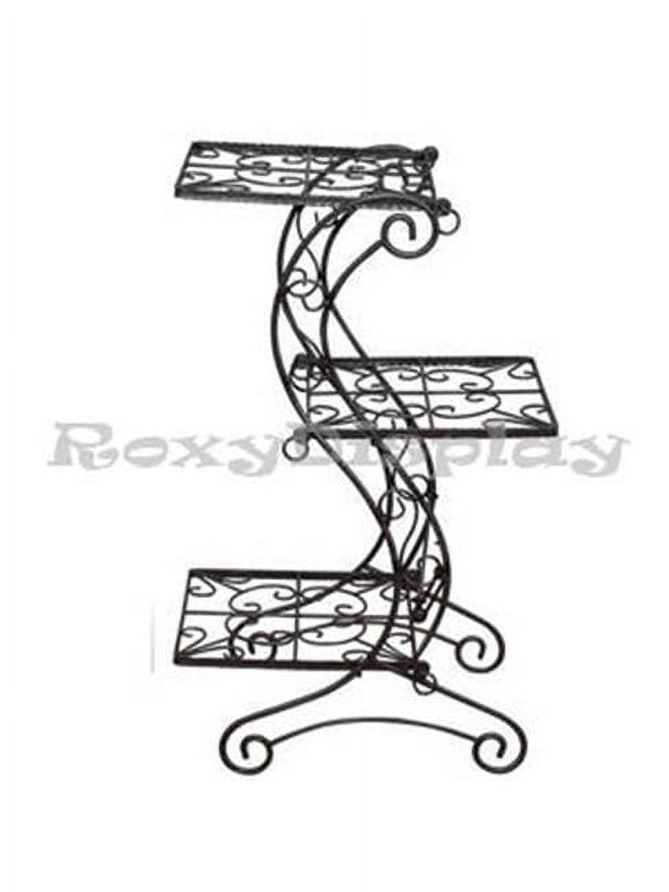 Roxy Display TY-906 Raw Steel Rolling Garment Rack with Waterfall Arm ...