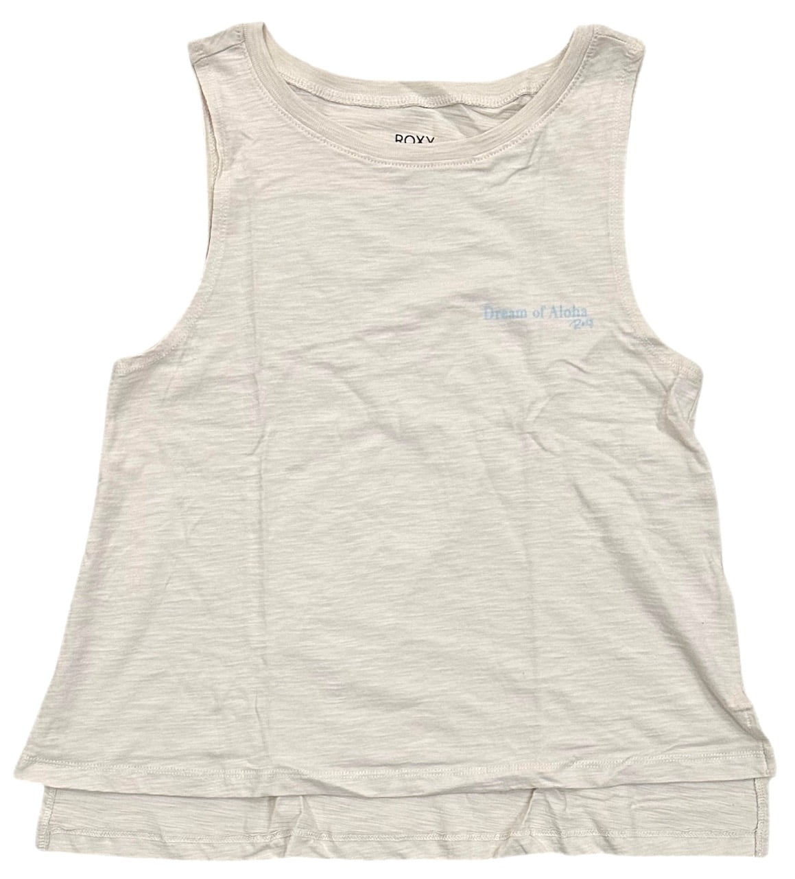 Roxy Women's Tank Top Dream of Aloha Cotton Slub Jersey Muscle Tee T ...