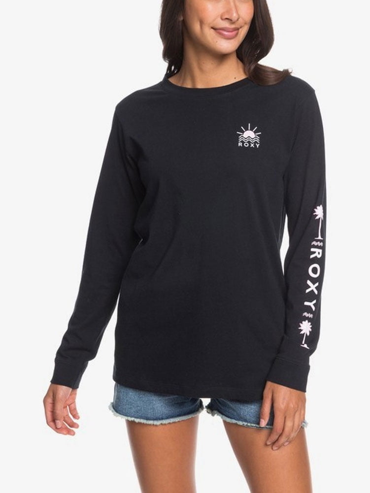 Roxy Written In The Sand Long Sleeve Tee, True Black, XLarge - Walmart.com