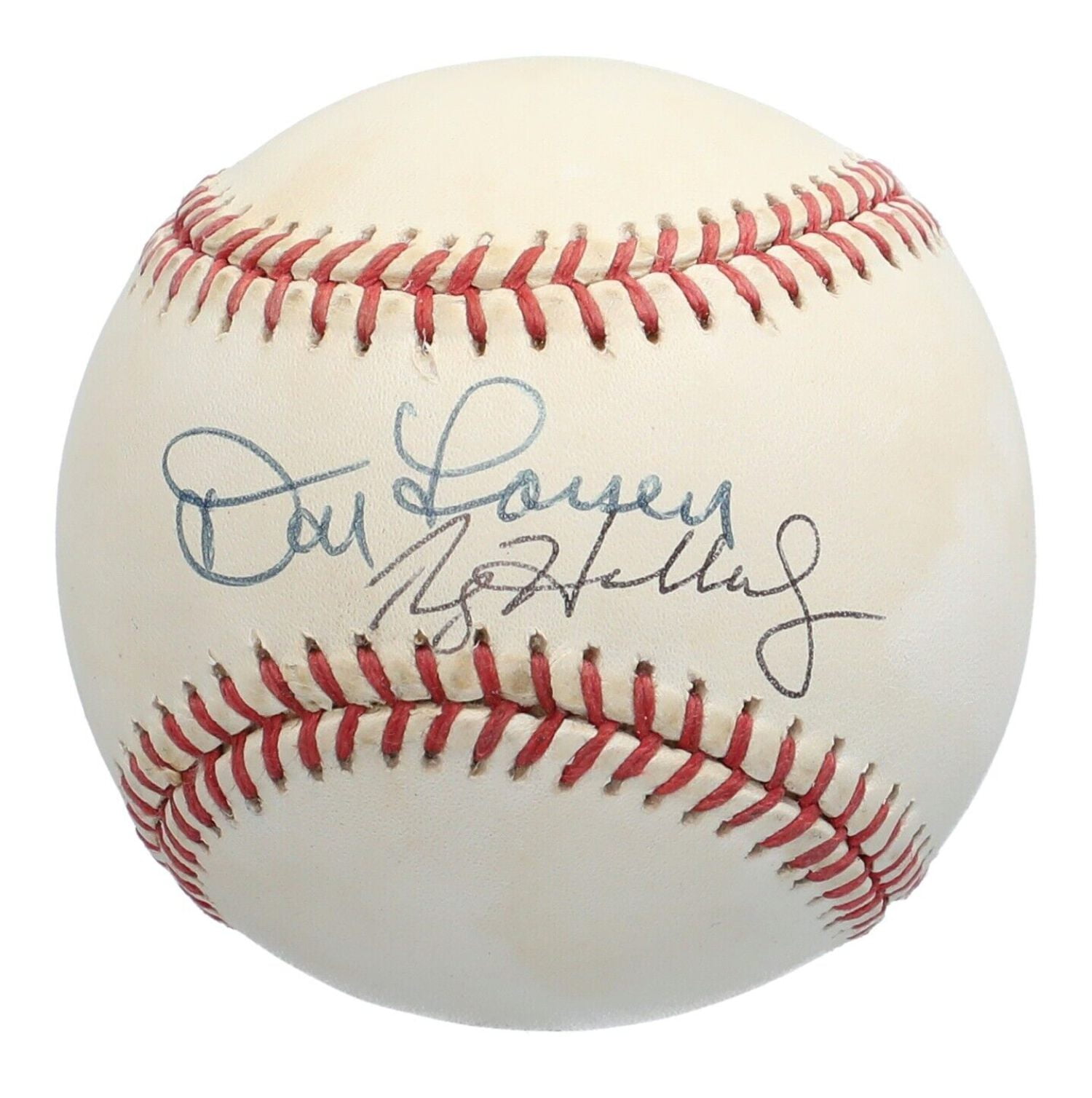 Roy Halladay Don Larsen Postseason Perfect Game Dual Signed Baseball ...