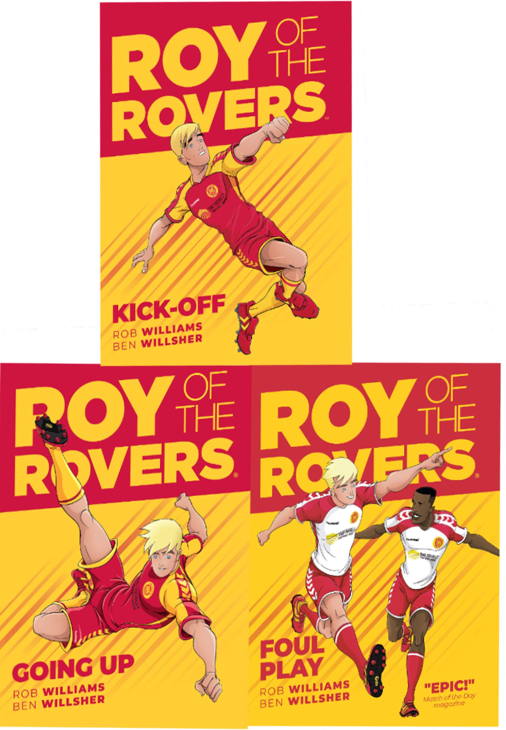 Roy of the Rovers Graphic Novel 3 Books Collection Set Kick Off Foul ...