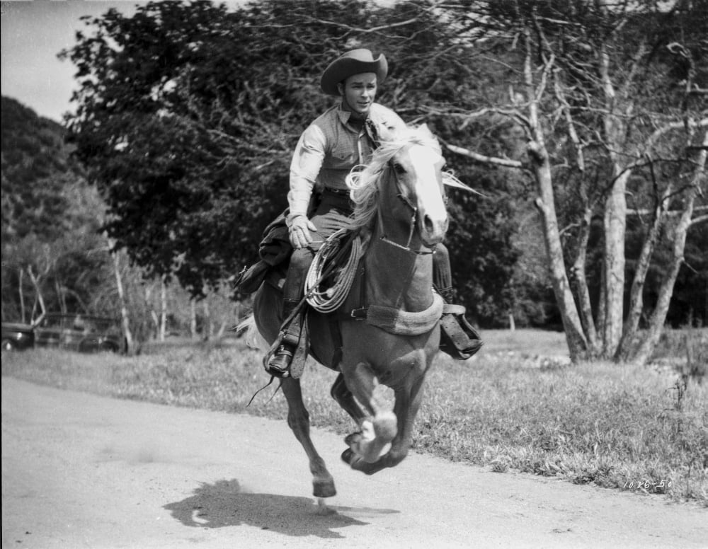 Roy Rogers Riding on a Running Horse Photo Print (24 x 30) - Walmart.com